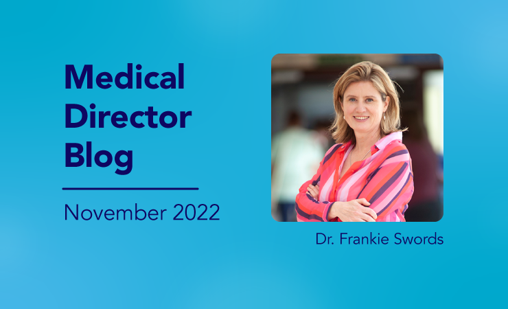 Medical Director blog: November 2022 - Dr Frankie Swords - NWICS